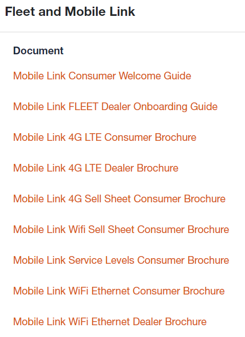 Fleet Service Opportunities FAQ – Mobile Link Fleet