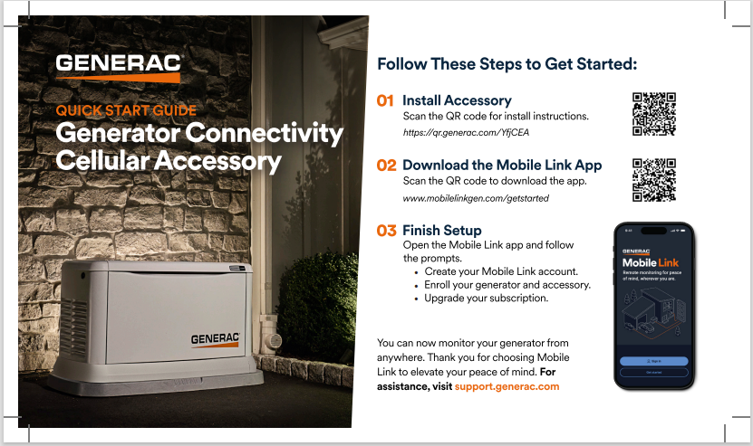 Generator Connectivity Cellular Accessory Quick Start Guide – Mobile ...
