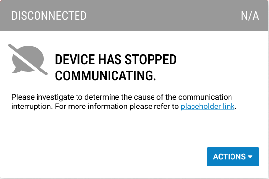 What does it mean when a generator is "Disconnected." – Mobile Link Fleet