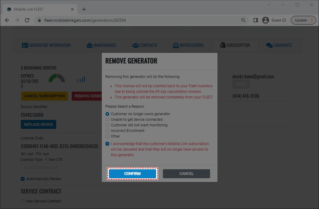 My customer sold their home, how do I change the homeowner information ...